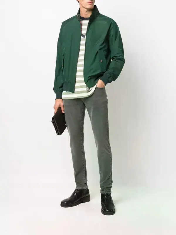 BARACUTA G9 Harrington Bomber Jacket - Green