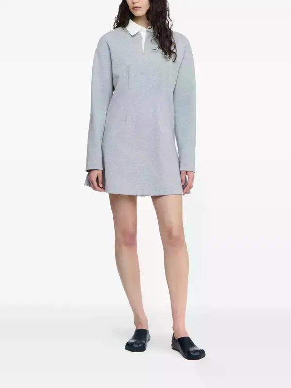 JW Anderson Long-sleeve Polo Dress - Grey