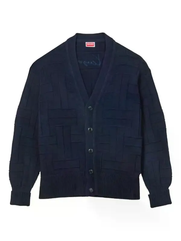 Kenzo Embroidered Cotton Cardigan