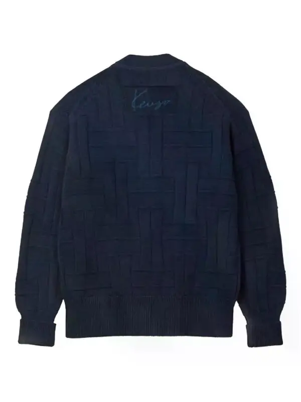 Kenzo Embroidered Cotton Cardigan