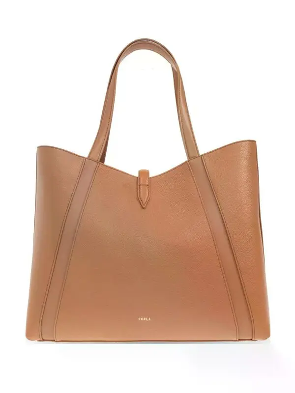 Furla Goccia Leather-panelled Clasp Tote Bag