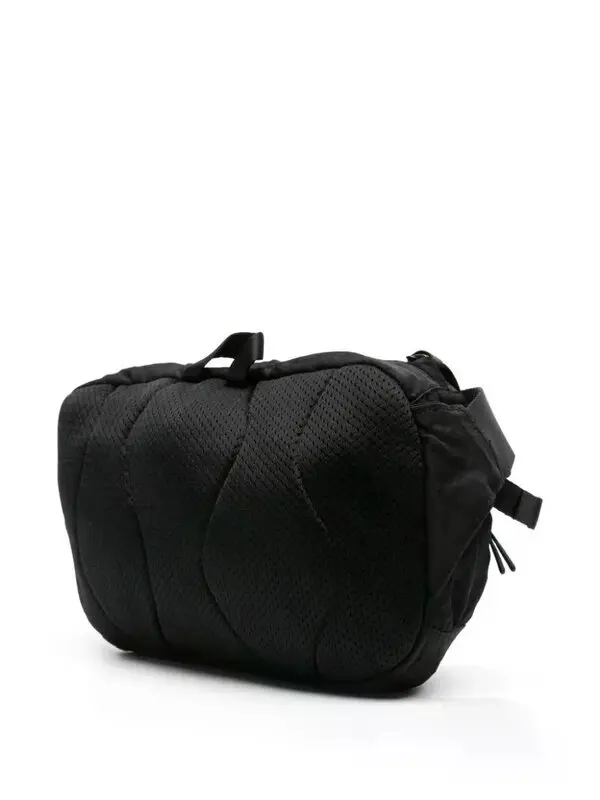 C.P. COMPANY Logo Patch Quilted Shoulder Bag - Black