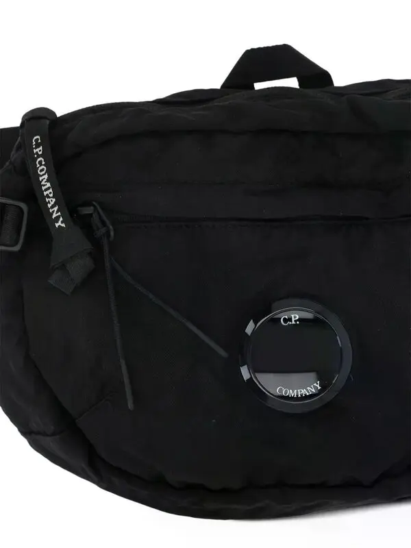 C.P. COMPANY Logo Patch Quilted Shoulder Bag - Black
