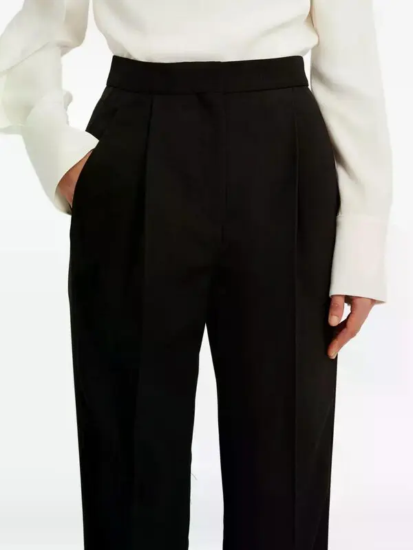 Erdem Pleated Straight Leg Trousers