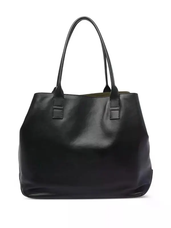 Hogan Embossed Logo Leather Tote Bag