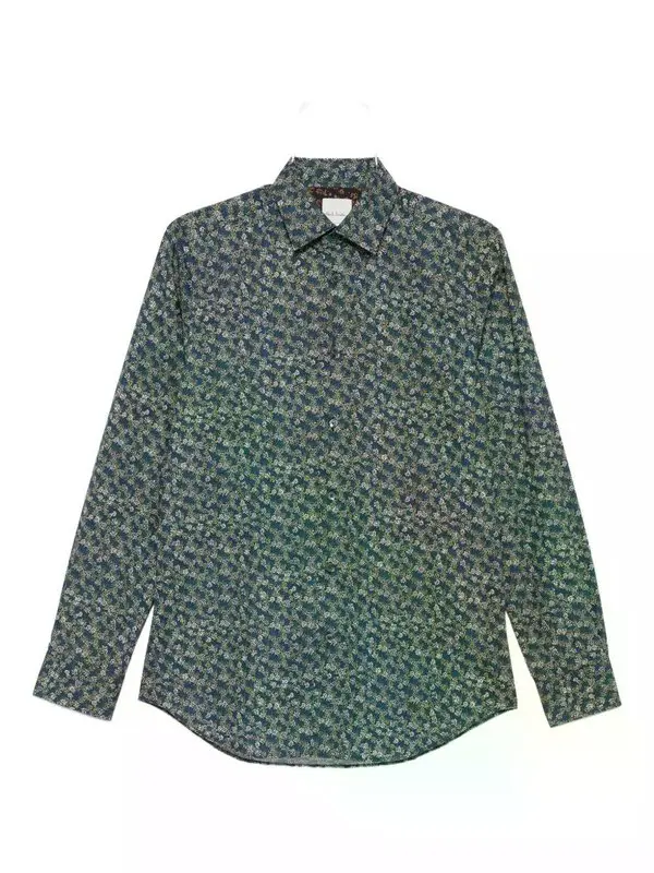 Paul Smith Floral-print Shirt - Blue
