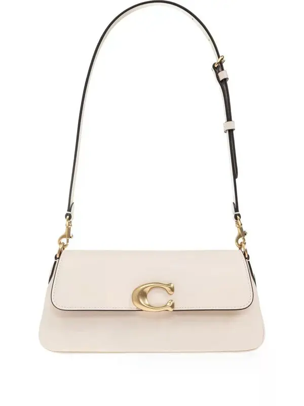 COACH Jet Clasp-detail Leather Shoulder Bag - Neutrals
