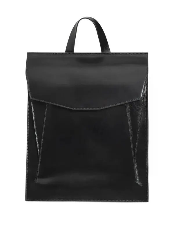 MERRYL TIELMAN Claudie Flap-pocket Backpack - Black