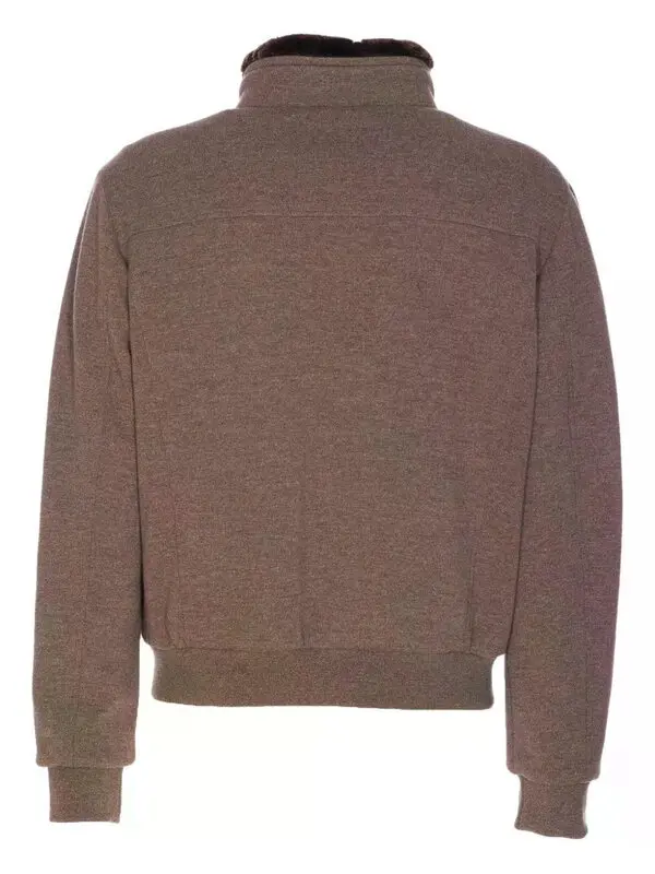 MOORER Bellati Shearling-collar Padded Jacket