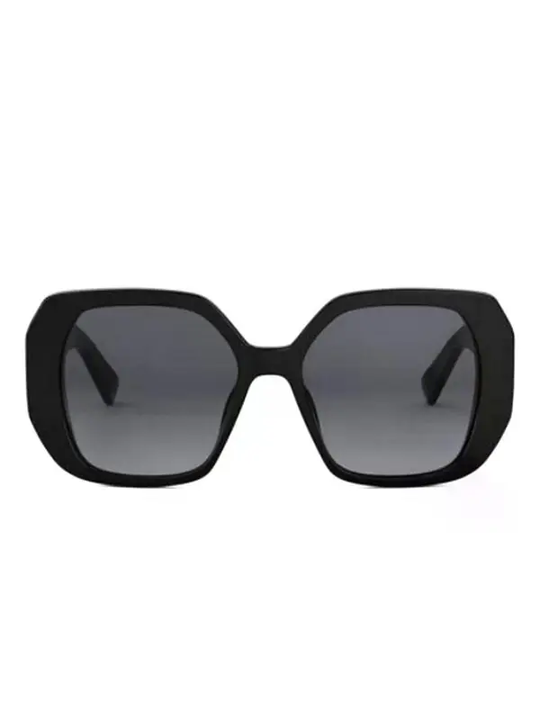 BVLGARI Geometric Frame Sunglasses - Black