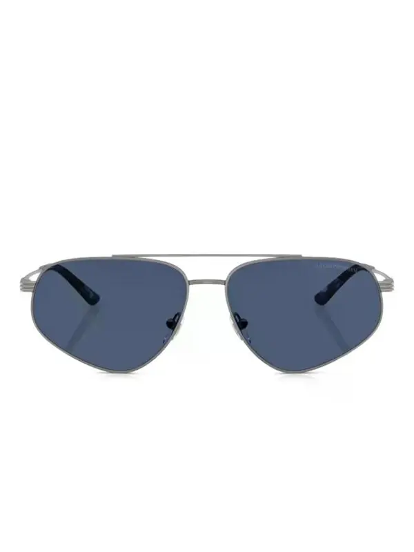 Emporio Armani Aviator Sunglasses - Silver