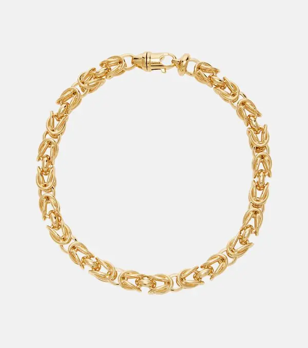 TOTEME Byzantine 24kt -plated Brass Choker - Gold