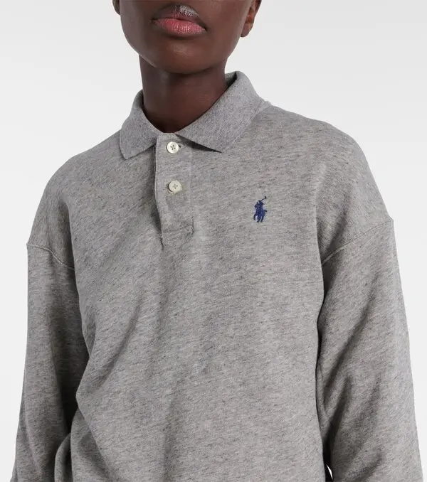 Polo Ralph Lauren Cotton-blend Polo Sweatshirt - Grey