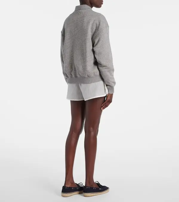 Polo Ralph Lauren Cotton-blend Polo Sweatshirt - Grey