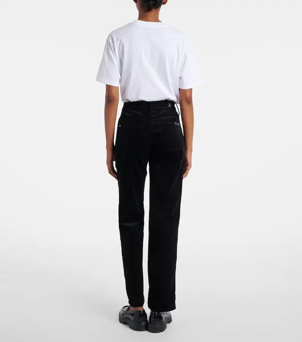 7 For All Mankind Calie Straight Corduroy Trousers