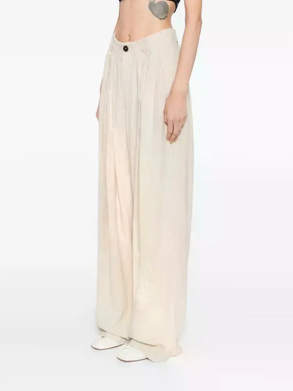 KINYAN LAM Pleated Wide-leg Trousers
