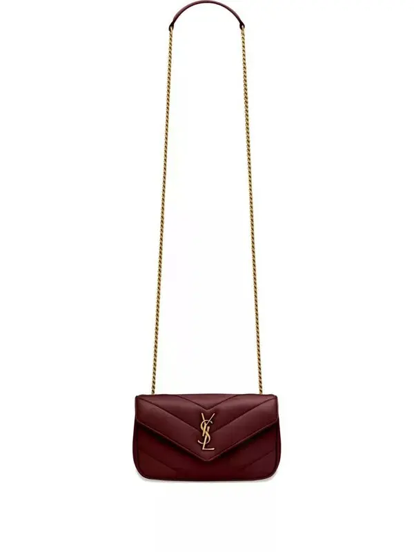 Saint Laurent Mini Loulou Shoulder Bag - Red