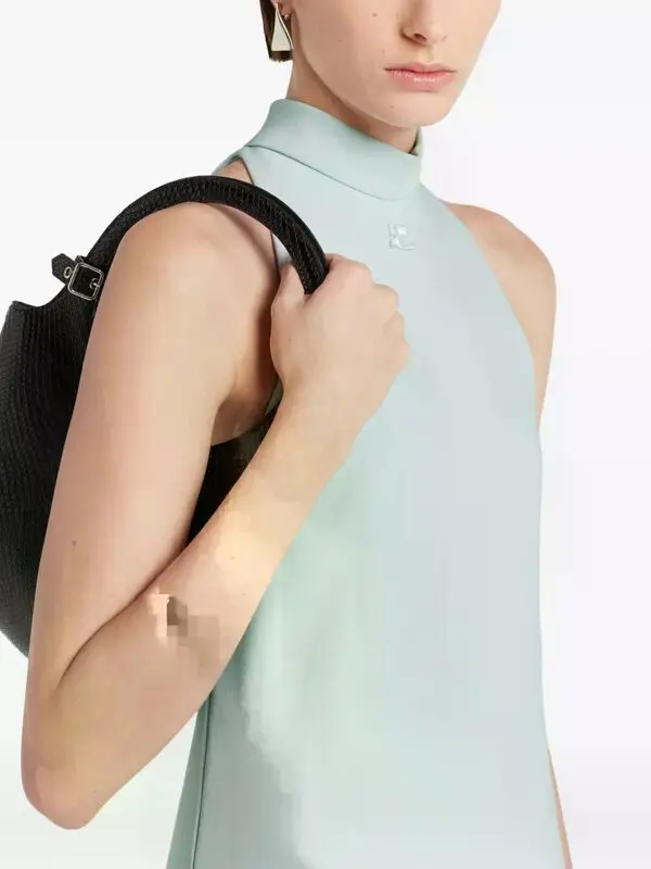 COURREGES High-neck Pocket Dress