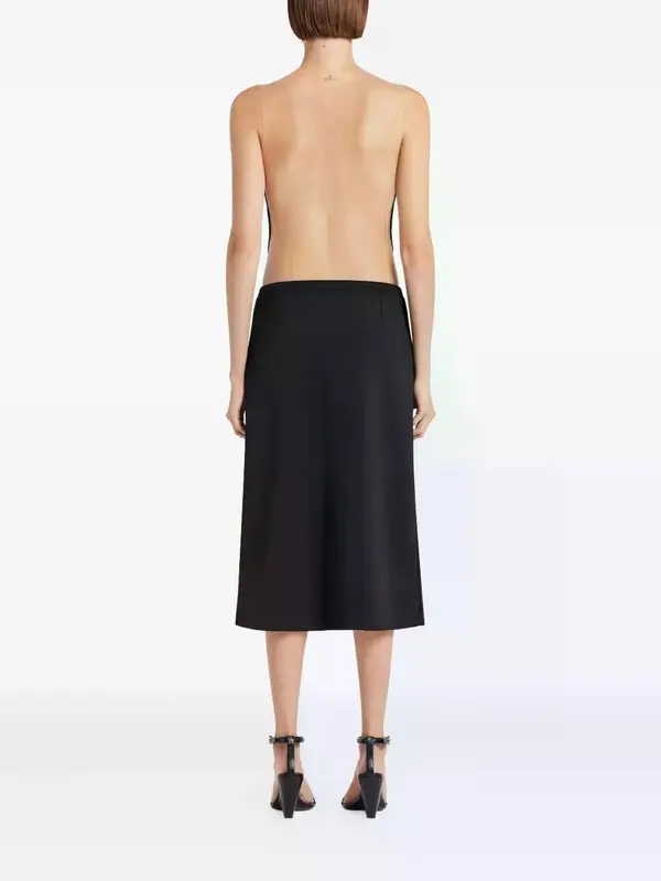 COURREGES Paneled Bodysuit With Lace Detail - Black