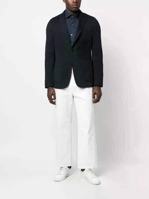 FINAMORE 1925 Plain Cotton-blend Shirt