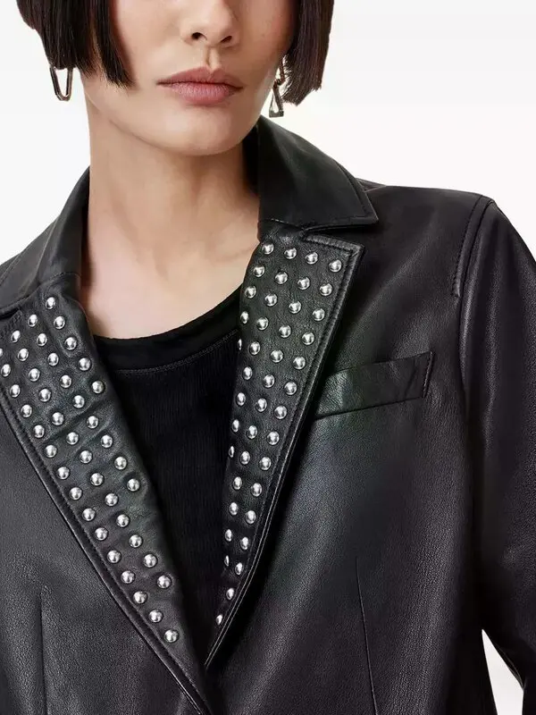 ALLSAINTS Studded Leather Blazer