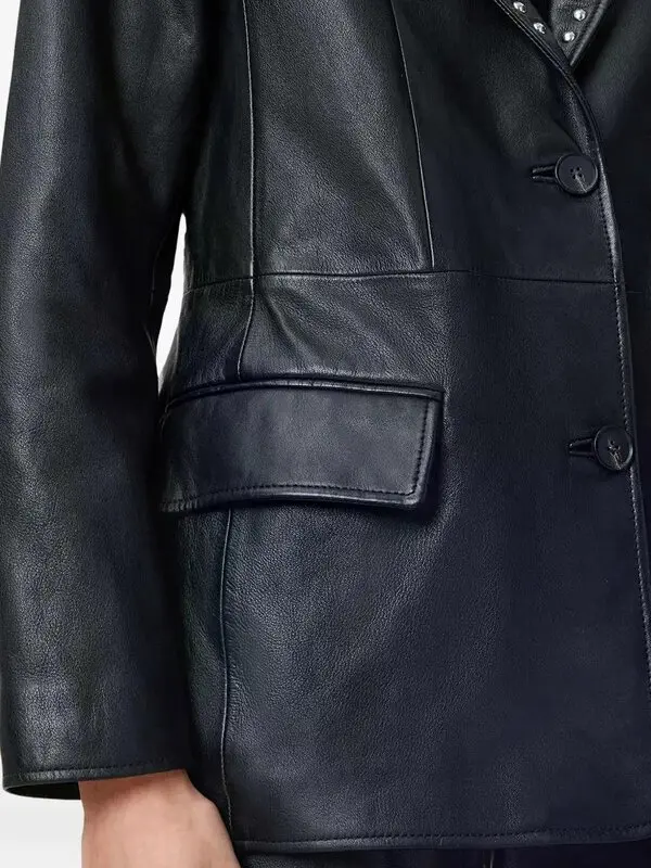 ALLSAINTS Studded Leather Blazer