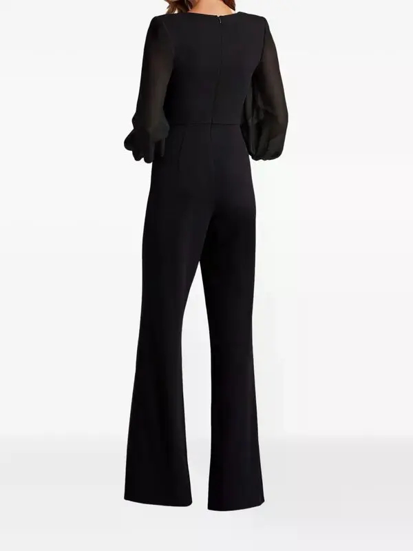 Tadashi Shoji V-neck Jumpsuit With Floral Embellishment