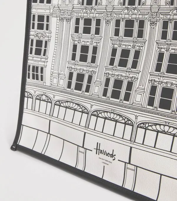 Harrods Building Shopper Bag - Ivory