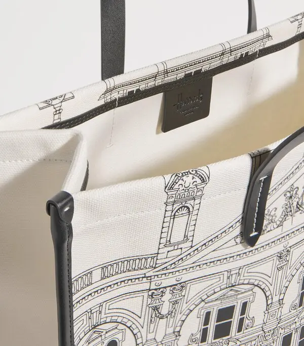 Harrods Building Shopper Bag - Ivory