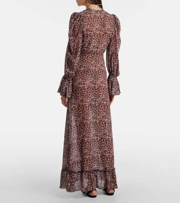 BANANHOT Berta Leopard-print Beach Cover-up