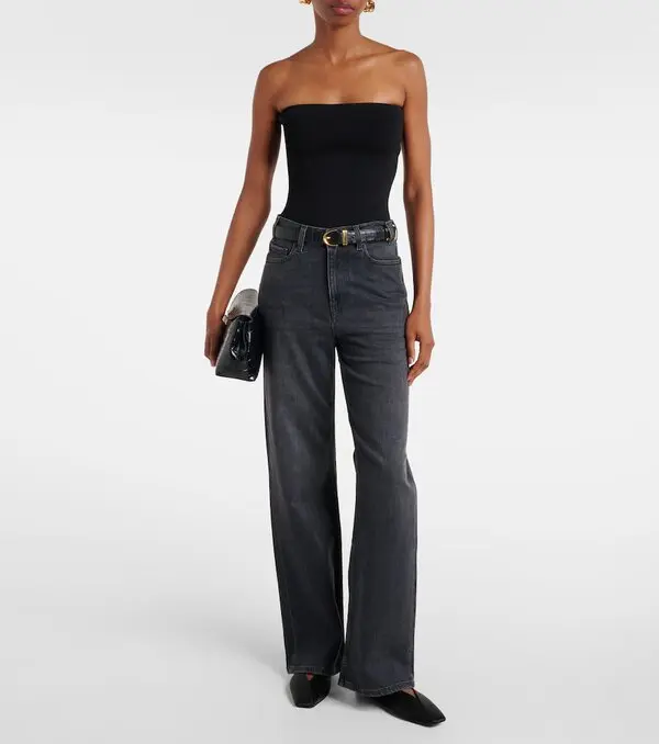 Ag Baggy Mid-rise Wide-leg Jeans