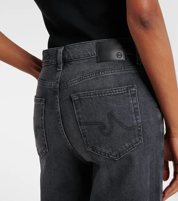 Ag Baggy Mid-rise Wide-leg Jeans