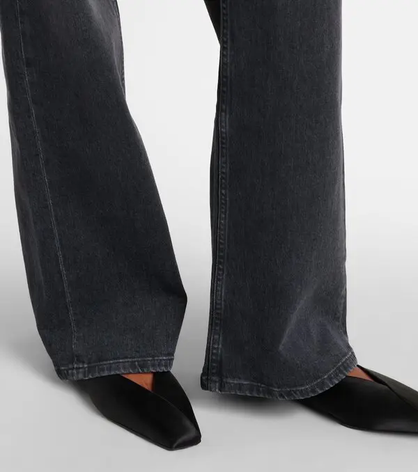 Ag Baggy Mid-rise Wide-leg Jeans