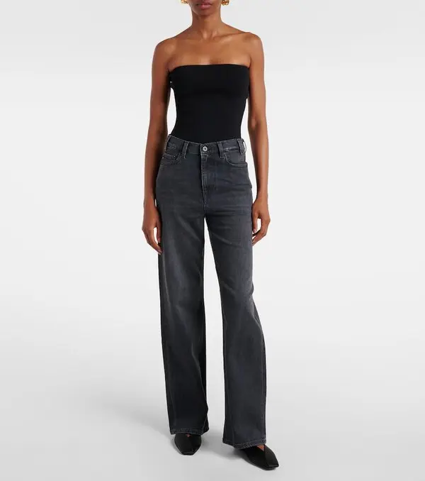 Ag Baggy Mid-rise Wide-leg Jeans