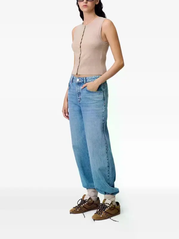 Claudie Pierlot Sleeveless Button-up Knitted Top