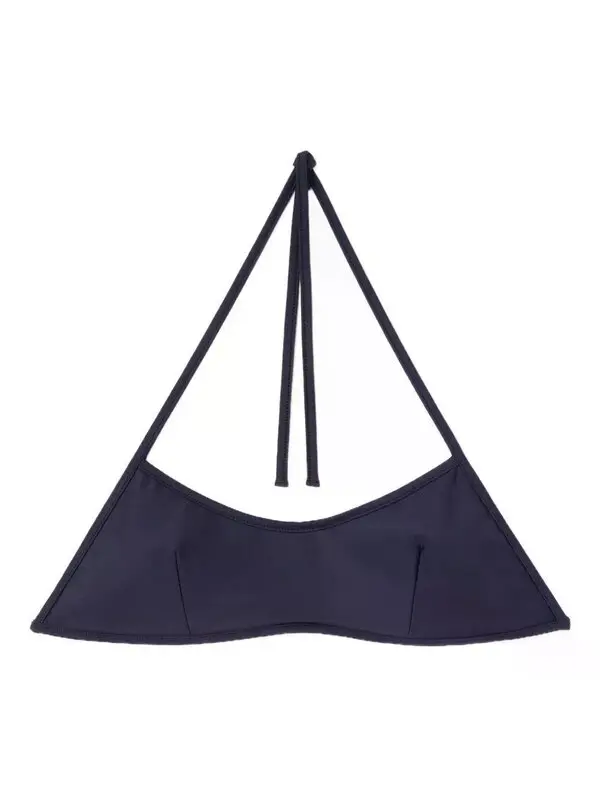 Sunnei Halterneck Reversible Bikini Top - Grey