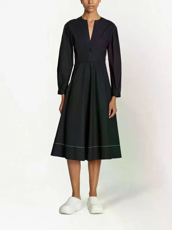 Proenza Schouler White Label Cotton Poplin Midi Dress