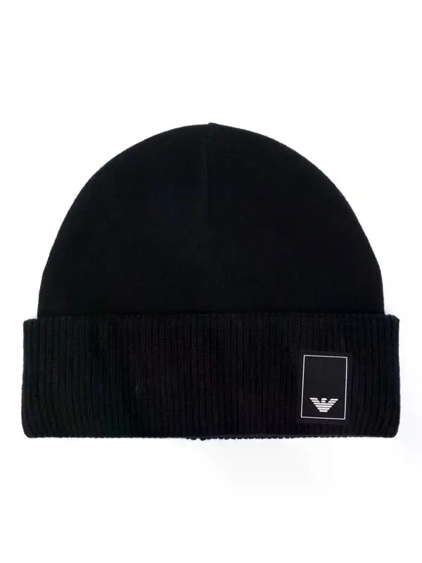 Emporio Armani Logo-patch Beanie Hat