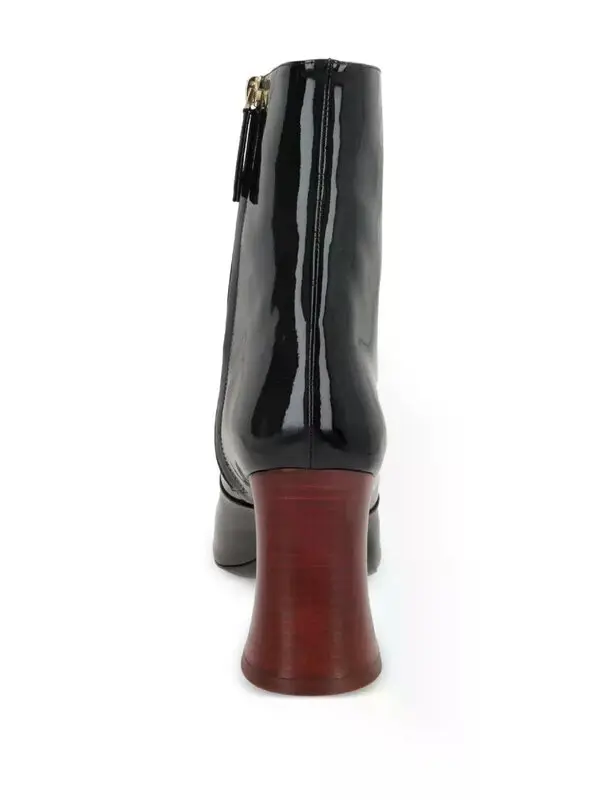 Chloé Janis Leather Block-heel Boots
