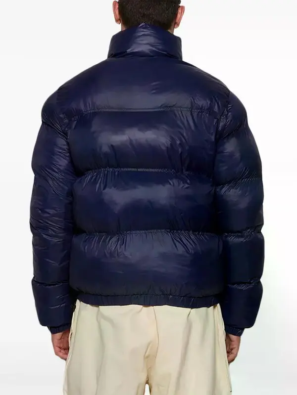 FILA Puffer Jacket With Diagonal Colour Block
