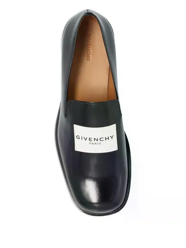 Givenchy Logo-embellished Square-toe Loafers