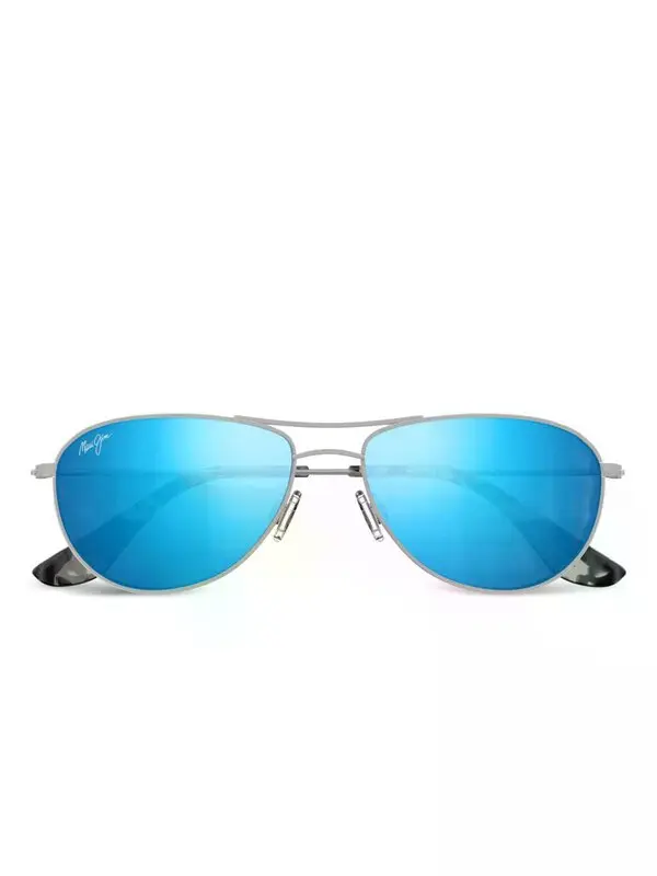 Maui Jim Baby Beach Oval-frame Sunglasses - Silver
