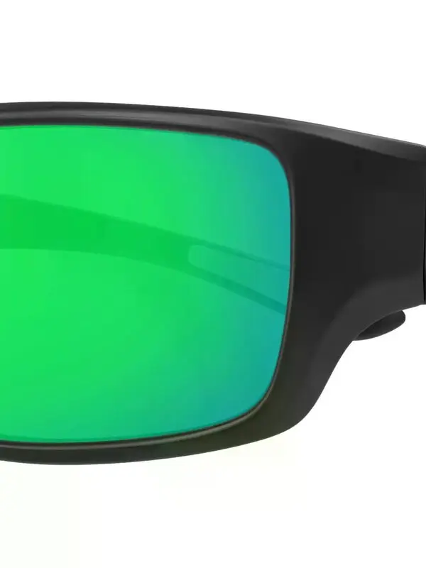 Maui Jim Rectangle Frame Sunglasses With Mirrored Lenses