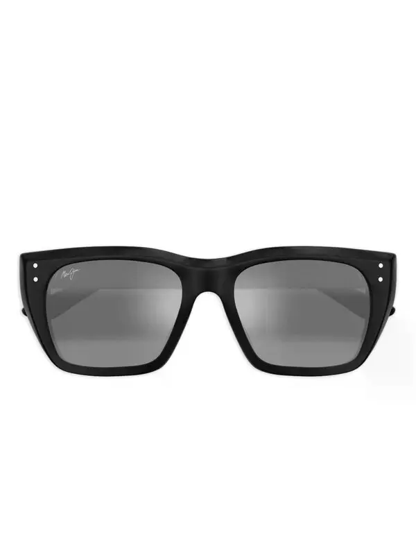 Maui Jim Aloha Lane Square Frame Sunglasses - Black