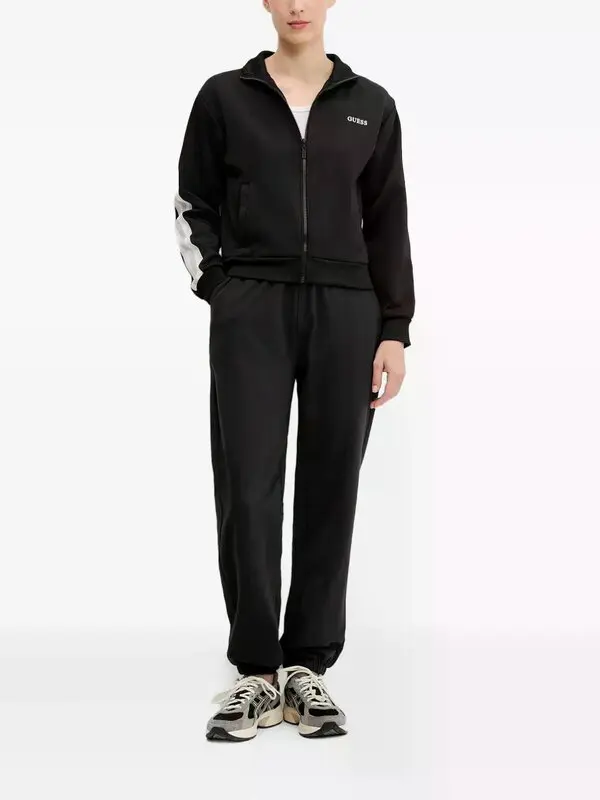 Guess Stripe Detail Zip-up Sweatshirt