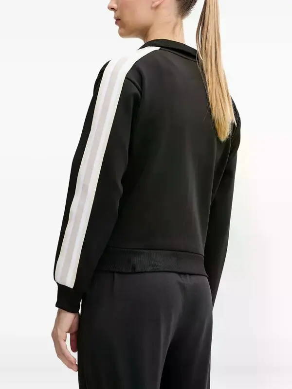 Guess Stripe Detail Zip-up Sweatshirt