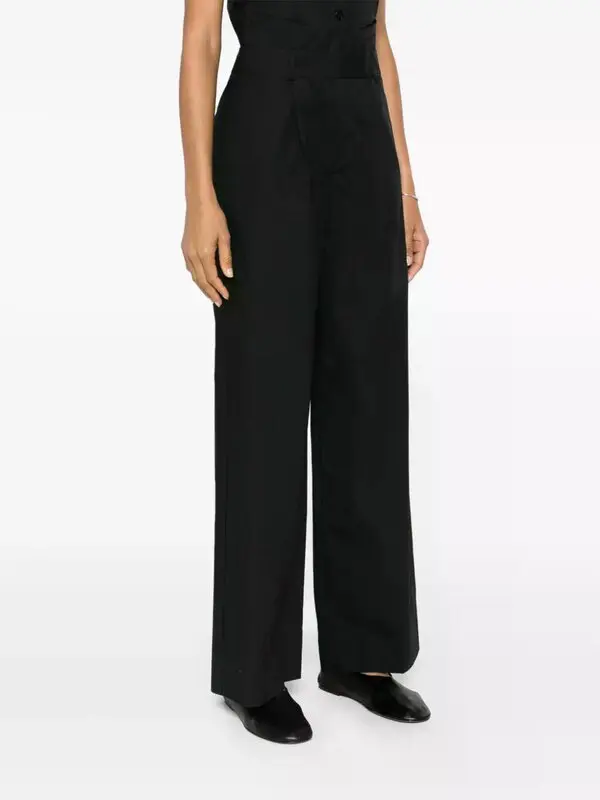 MODES Cotton Poplin Pleated Trousers