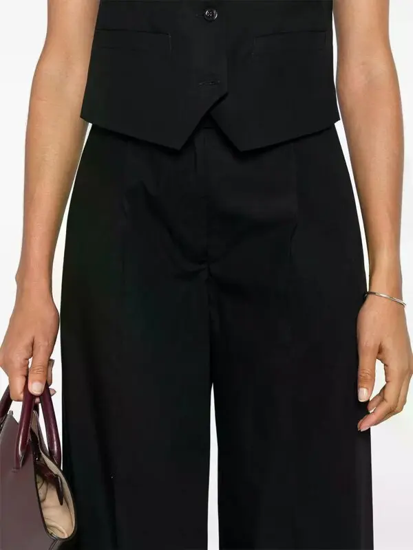 MODES Cotton Poplin Pleated Trousers