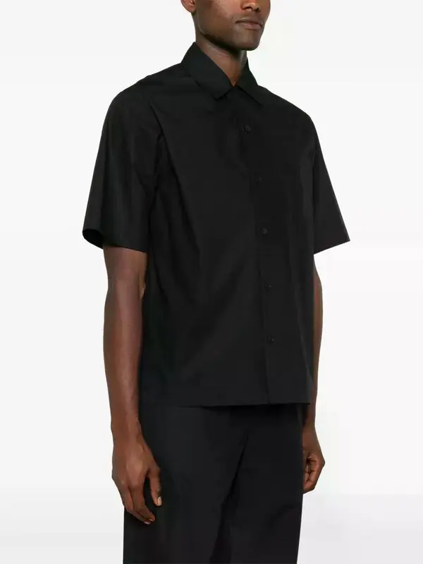 MODES Short-sleeve Poplin Shirt - Black