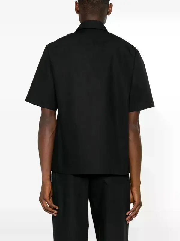 MODES Short-sleeve Poplin Shirt - Black